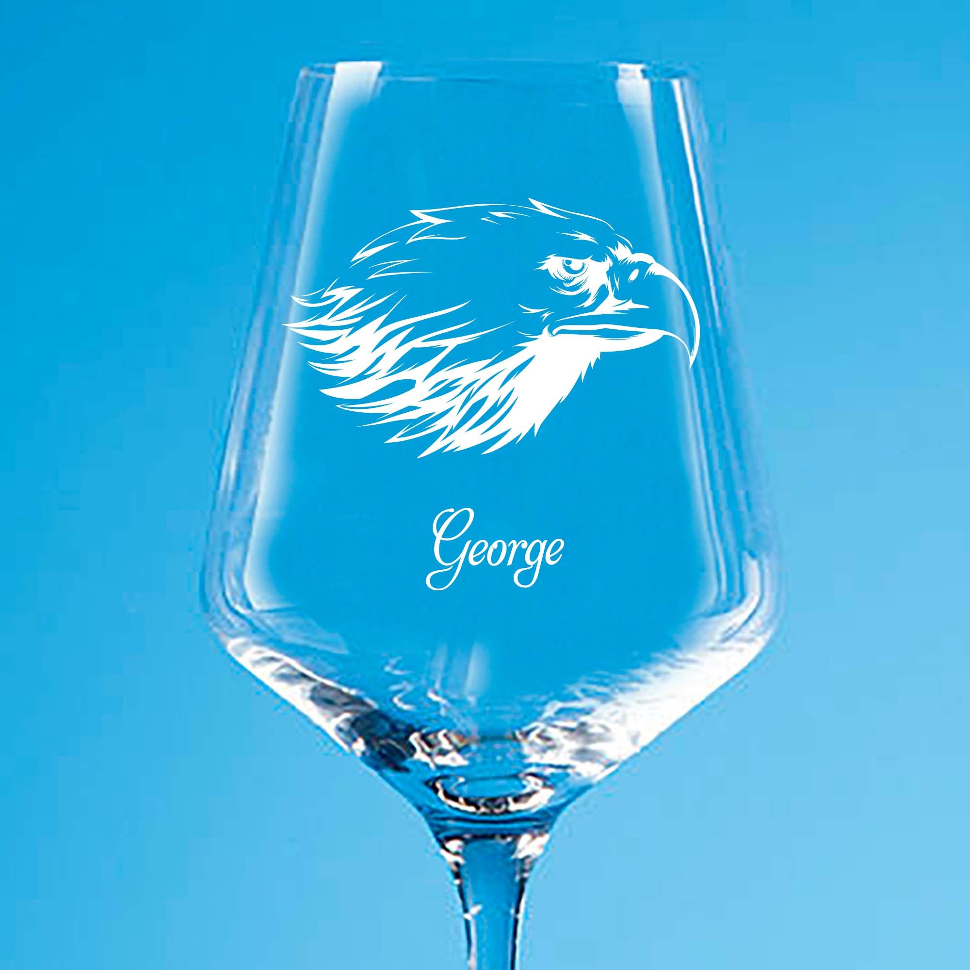 Eagle Whisky Glass Personalised Eagle Glass Gift Eagle Wine - Etsy