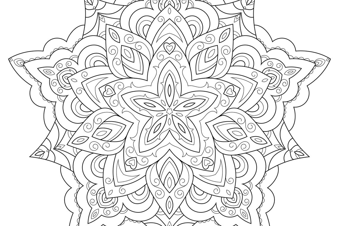 Mandala Coloring Page. Zen Coloring Pages. Printable Doodle Coloring ...