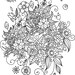 10 Flowers Doodle Art Coloring. Floral Zen Coloring. Zen Doodle ...