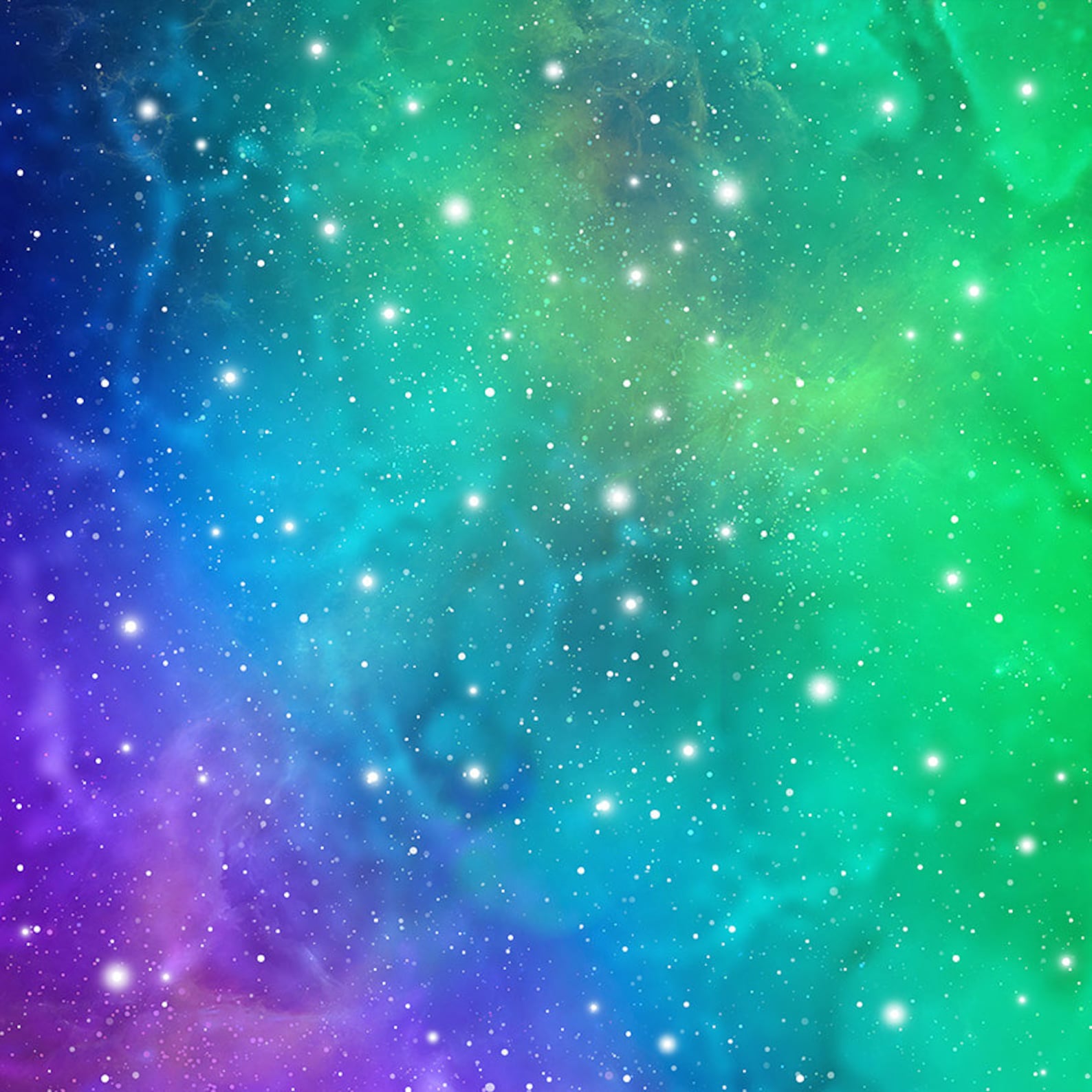 Green cosmic background. Instant download outer space | Etsy