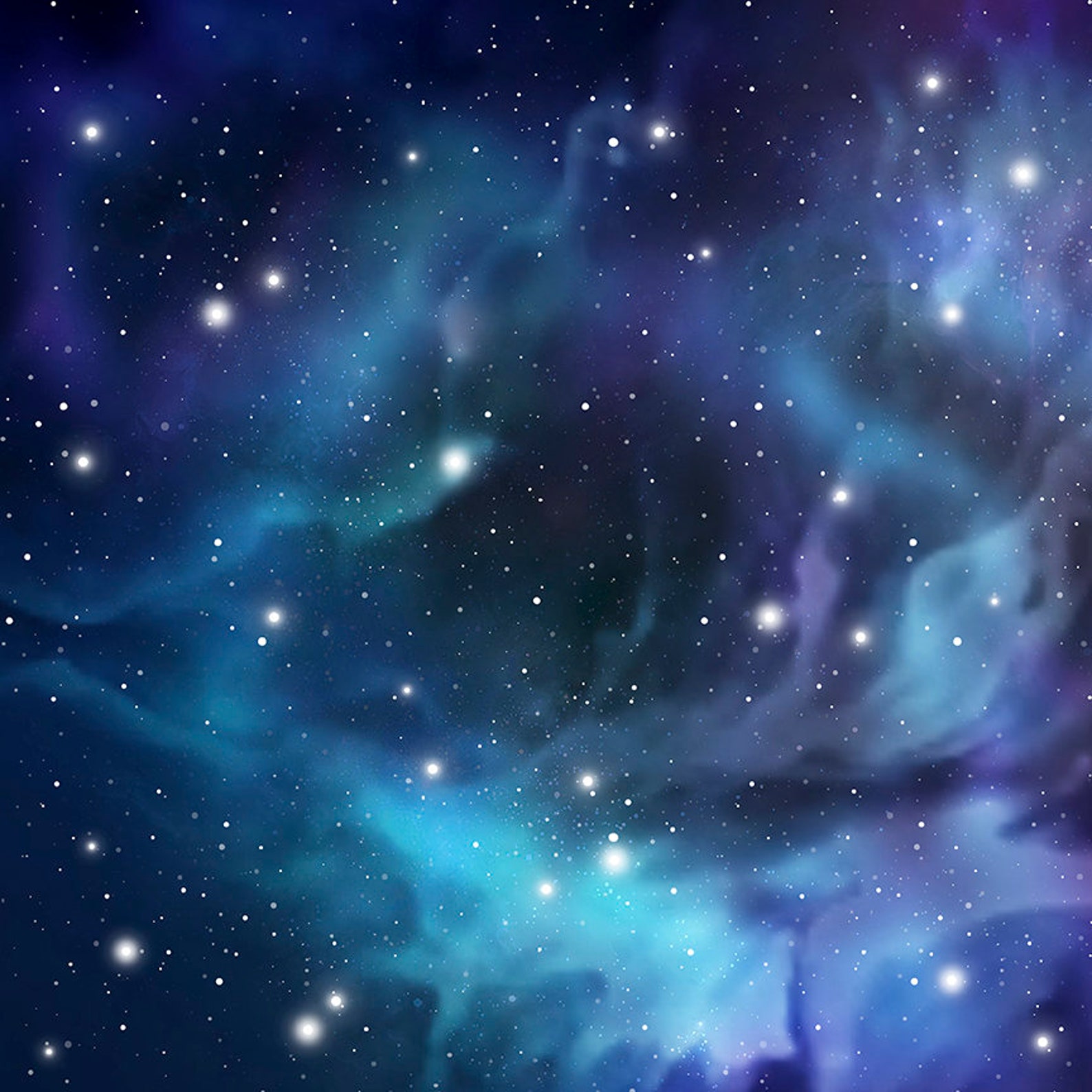 Instant Download Blue Cosmic Background. Outer Space Pictures. Galaxy ...
