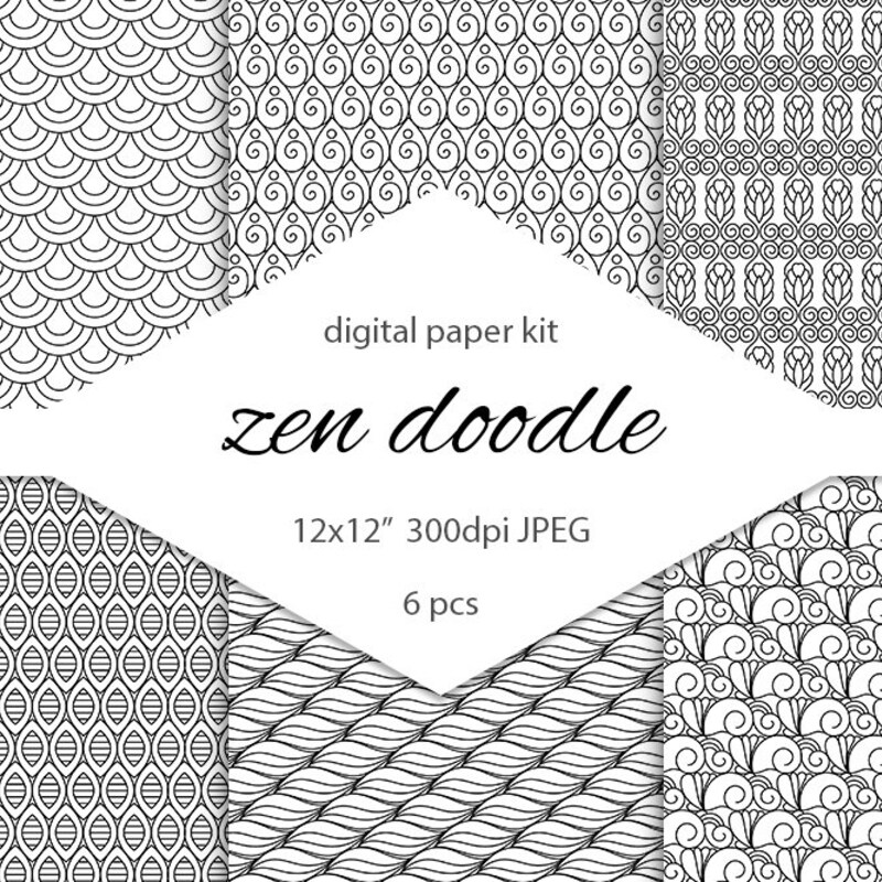 Zen Doodle - Etsy