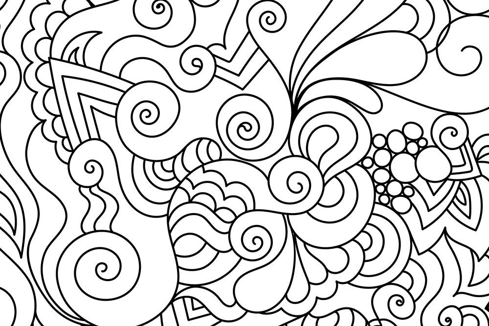 15 Zentangle Doodle Art Coloring. Zen Coloring Page. Zen Doodle ...