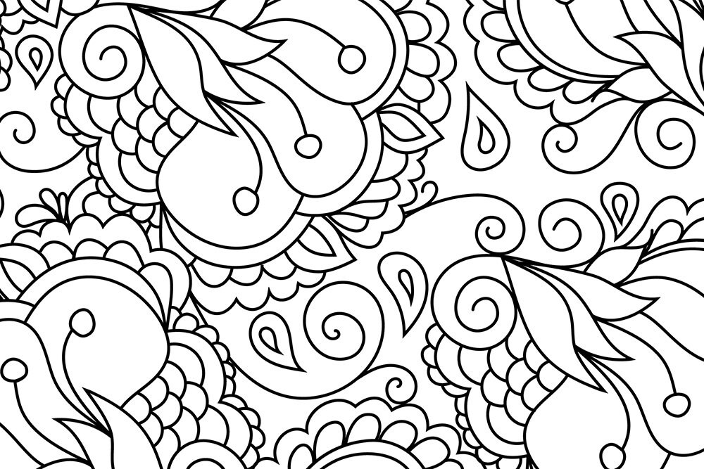 15 Zentangle Doodle Art Coloring. Zen Coloring Page. Zen Doodle ...