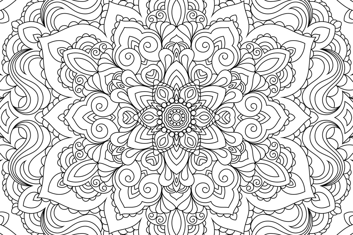 Zen Coloring Page. Zen Doodle Coloring. Doodle Art Coloring. Pattern ...
