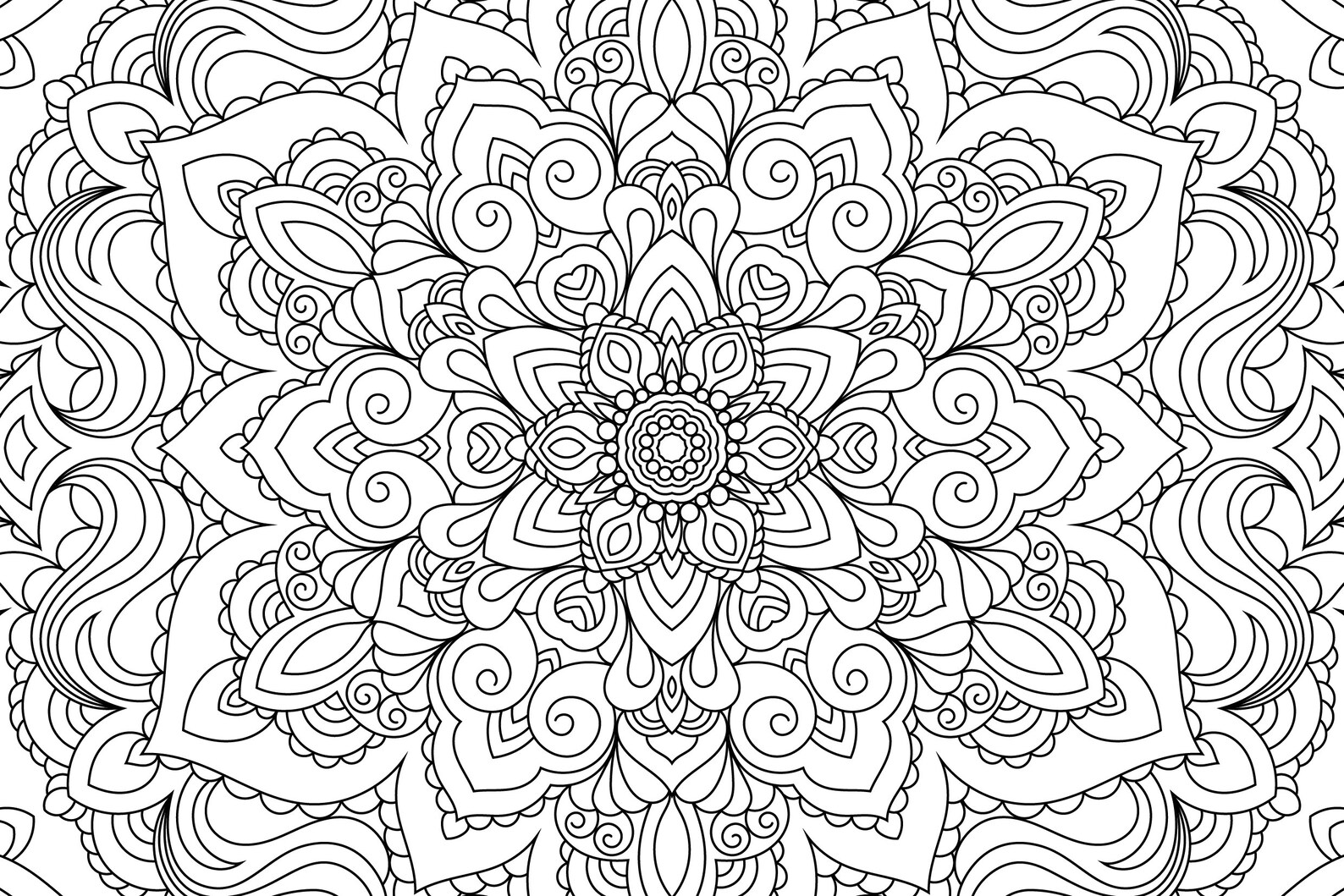 Zen Coloring Page. Zen Doodle Coloring. Doodle Art Coloring. Pattern ...