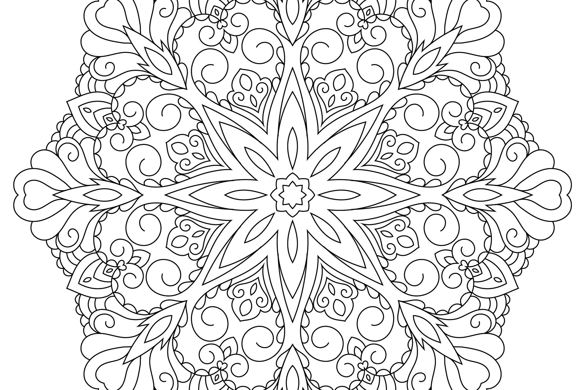 Printable Zen Coloring Page. Mandala Coloring Page. Doodle Coloring ...