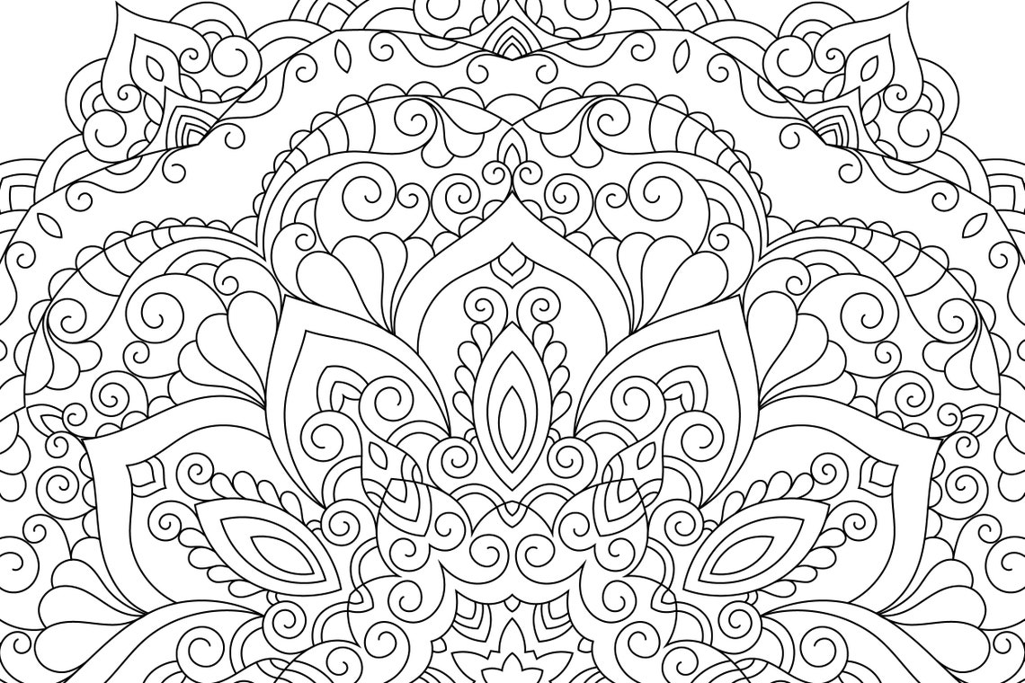 Zen Coloring Page. Zen Doodle Coloring. Doodle Art Coloring. Pattern ...