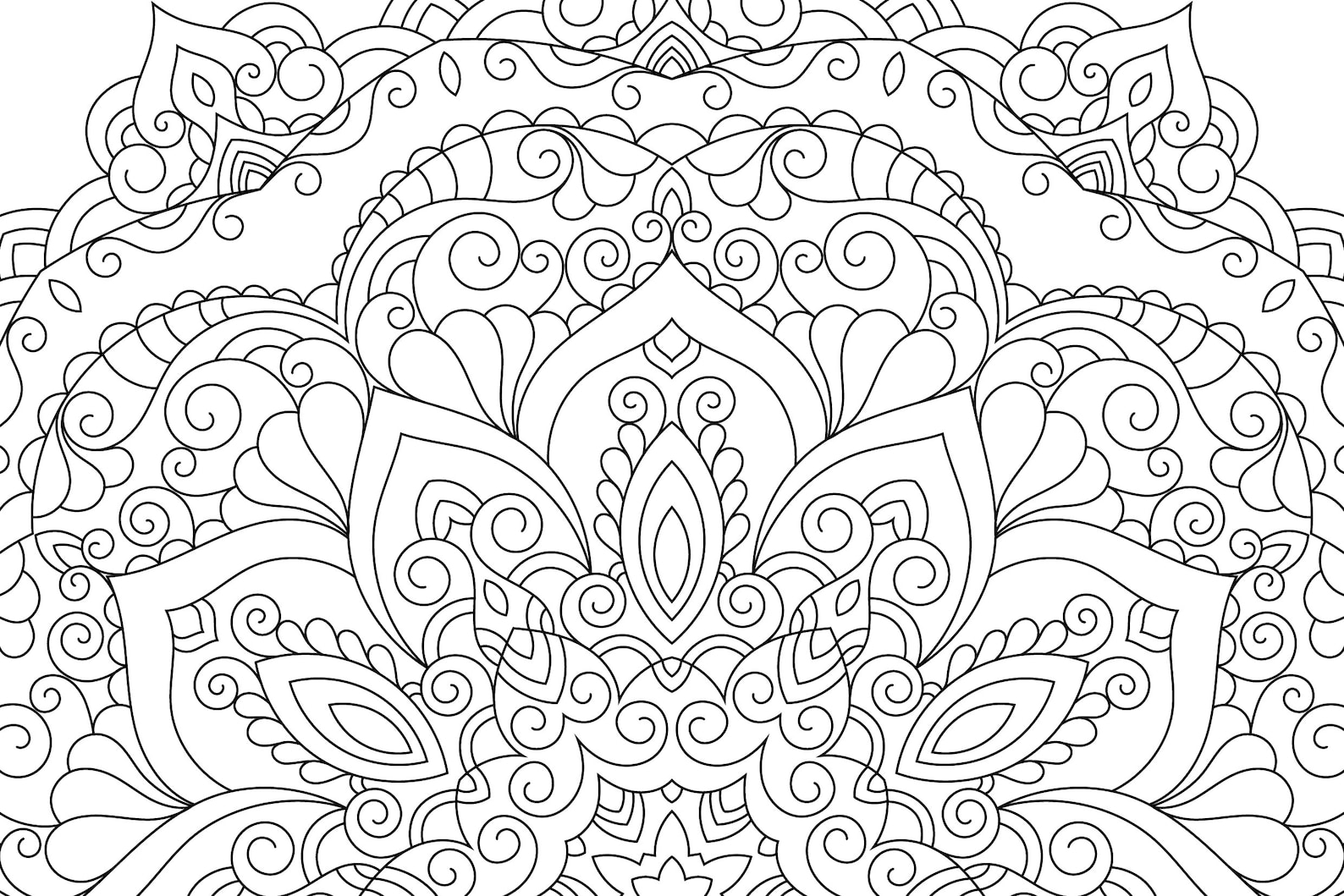 Zen Coloring Page. Zen Doodle Coloring. Doodle Art Coloring. Pattern ...