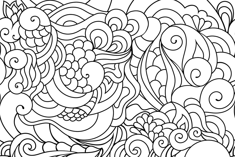 15 Zentangle Doodle Art Coloring. Zen Coloring Page. Zen Doodle ...