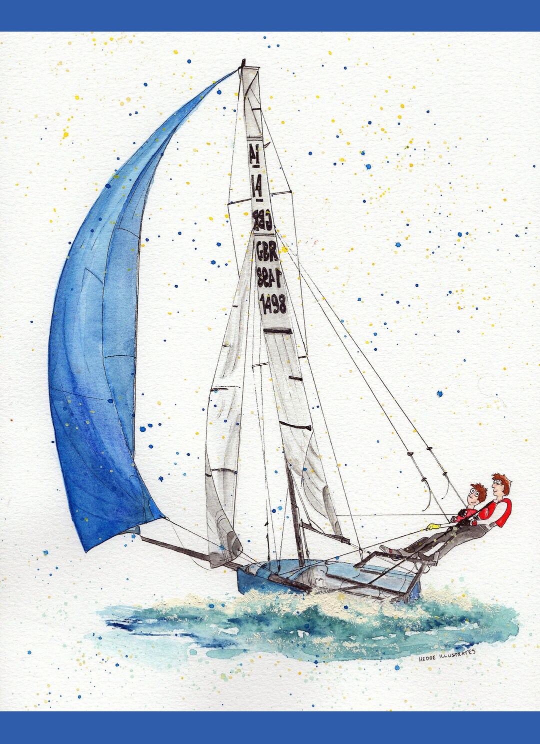 Personalised Sailing Portrait - Etsy