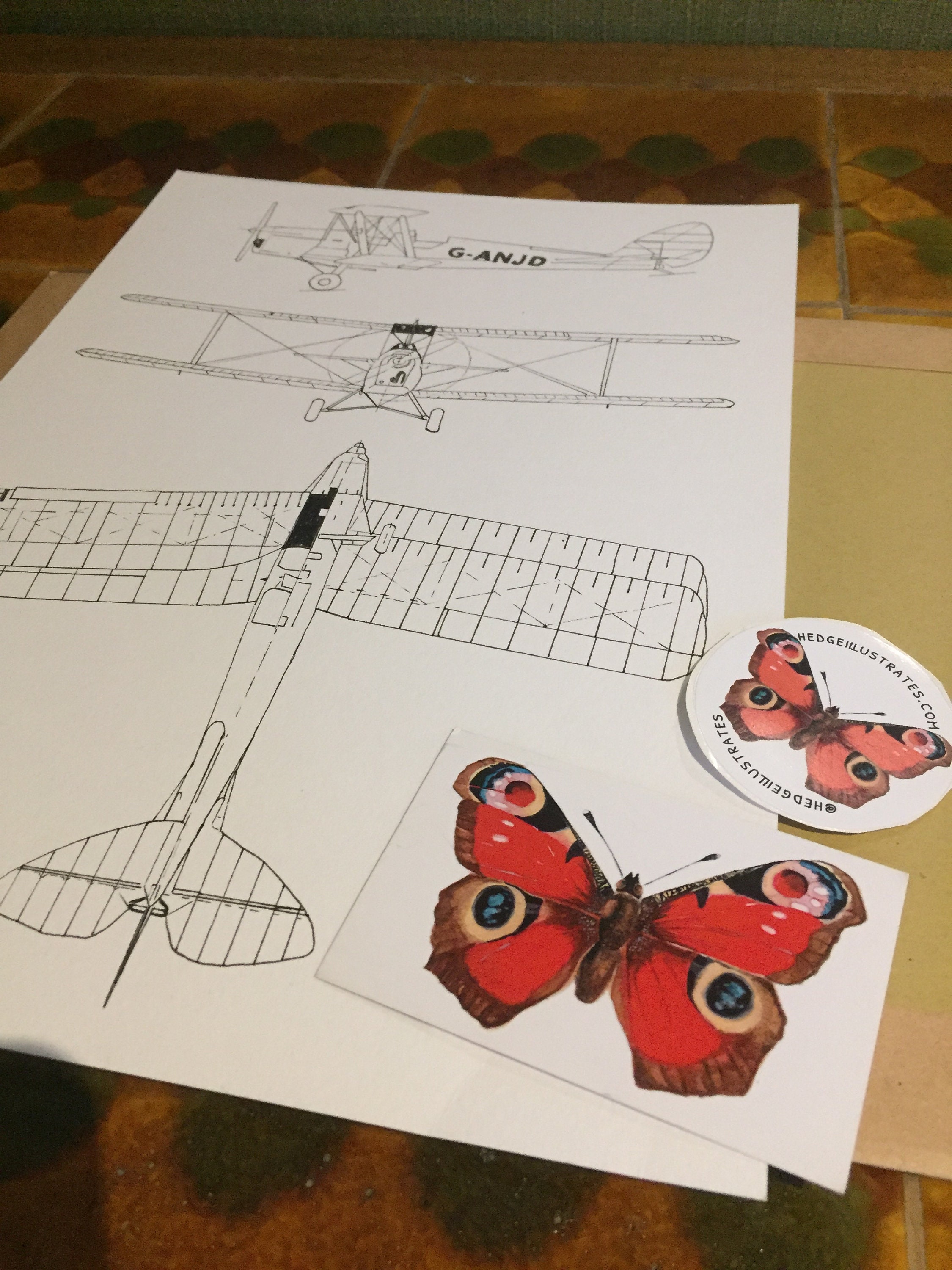 Personalised Technical Plane Drawing - Etsy