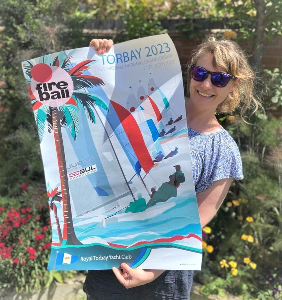 Fireball Dinghy Nationals Poster 2023 Torbay - Etsy