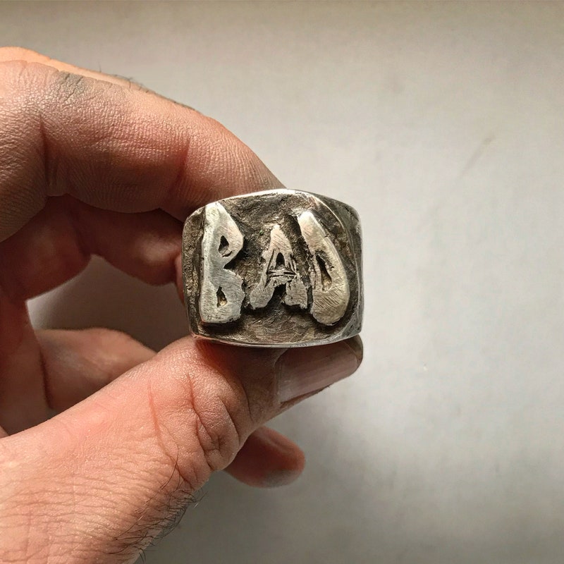 Silver Biker Ring - Etsy