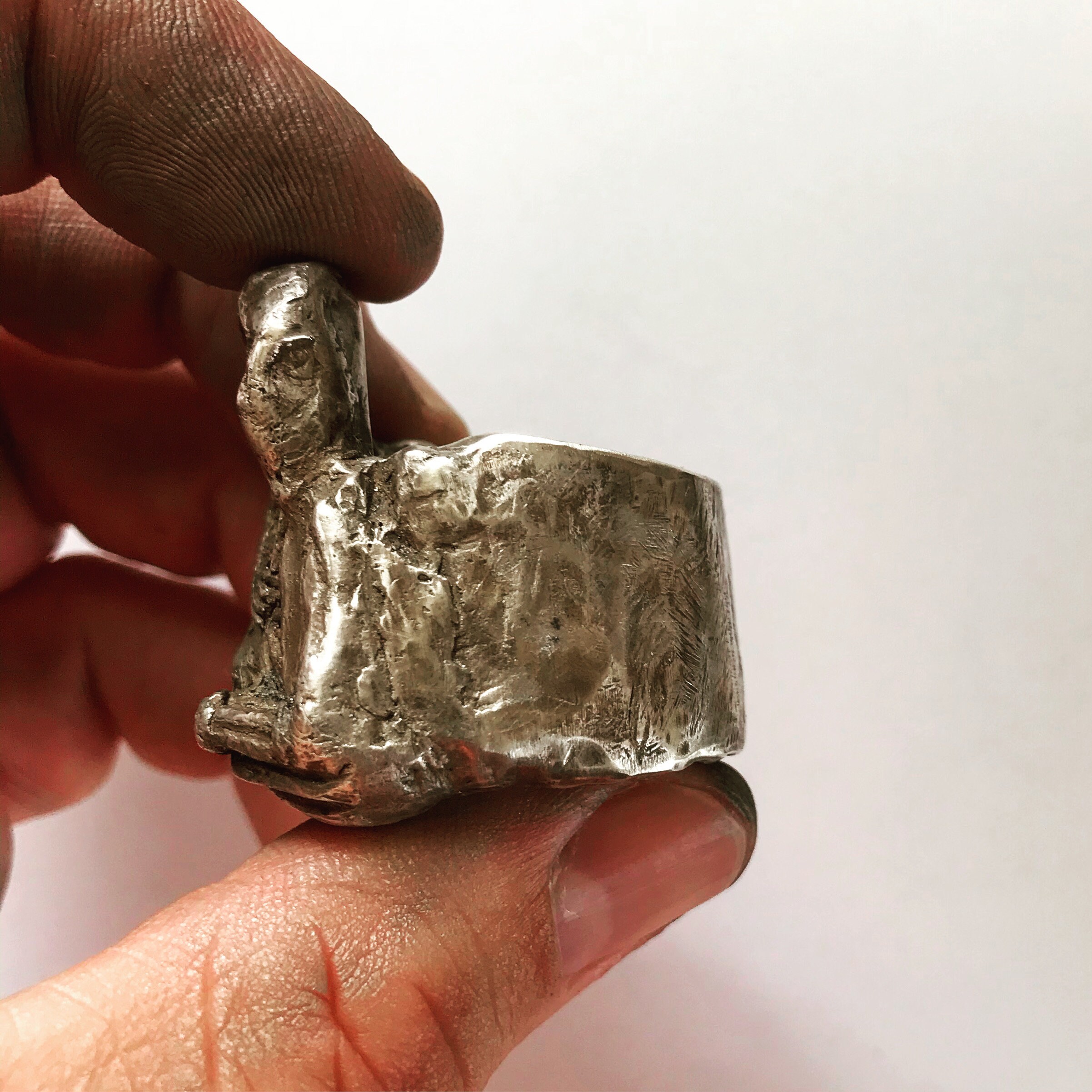 Mens Sterling Silver Skull Ring, Men's Large Biker Death Skull ...