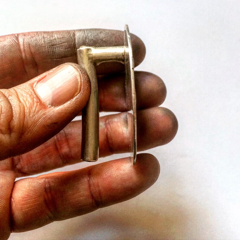 Mens Sterling Disk Ear Weights, Womens Statement Ear Weights for ...