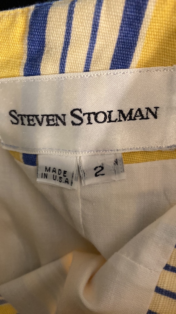 Vintage Steven Stolman made in the USA cotton blue an… - Gem