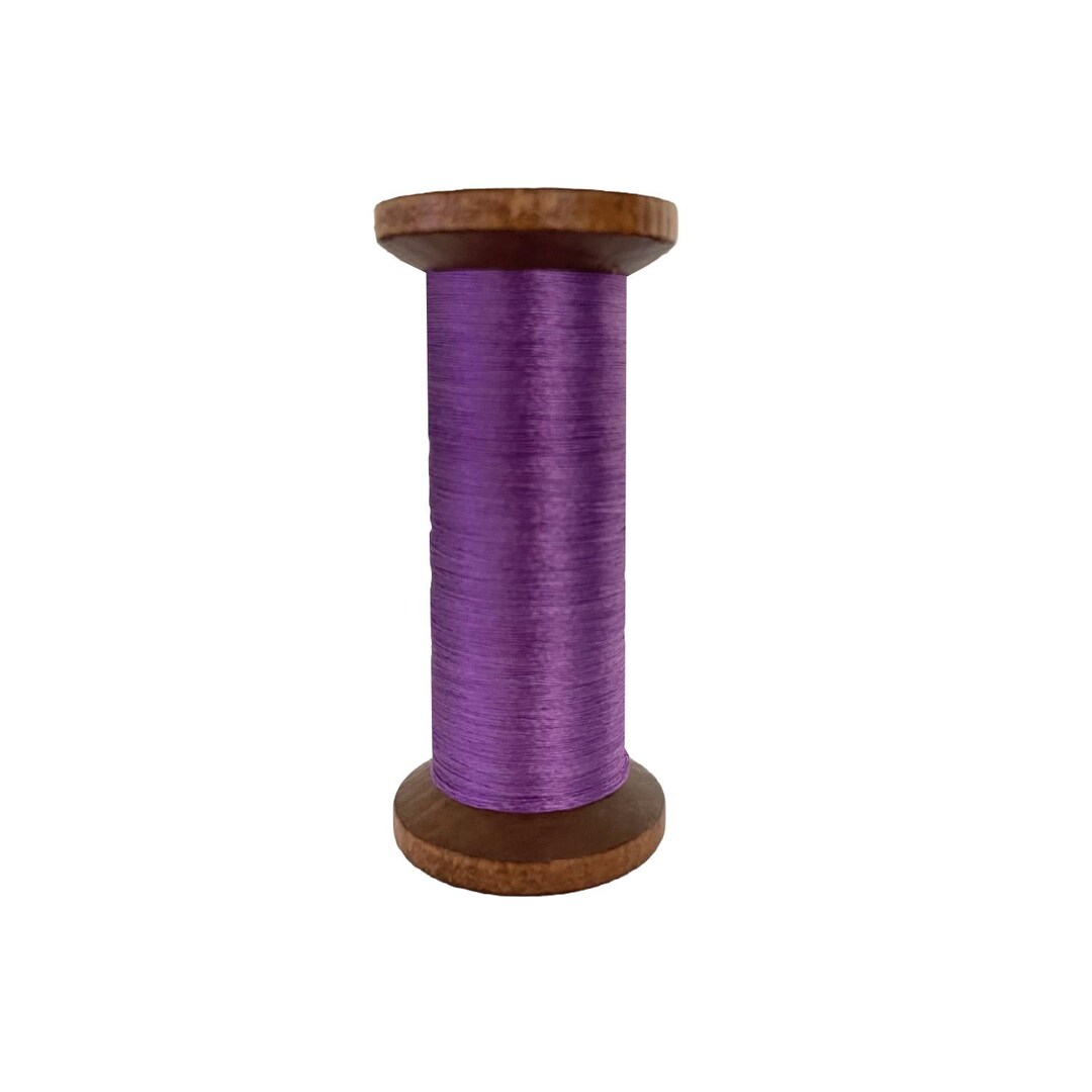 Vintage Silk Threads, Purple, Lilac, Wooden Spool. Hand and Machine ...