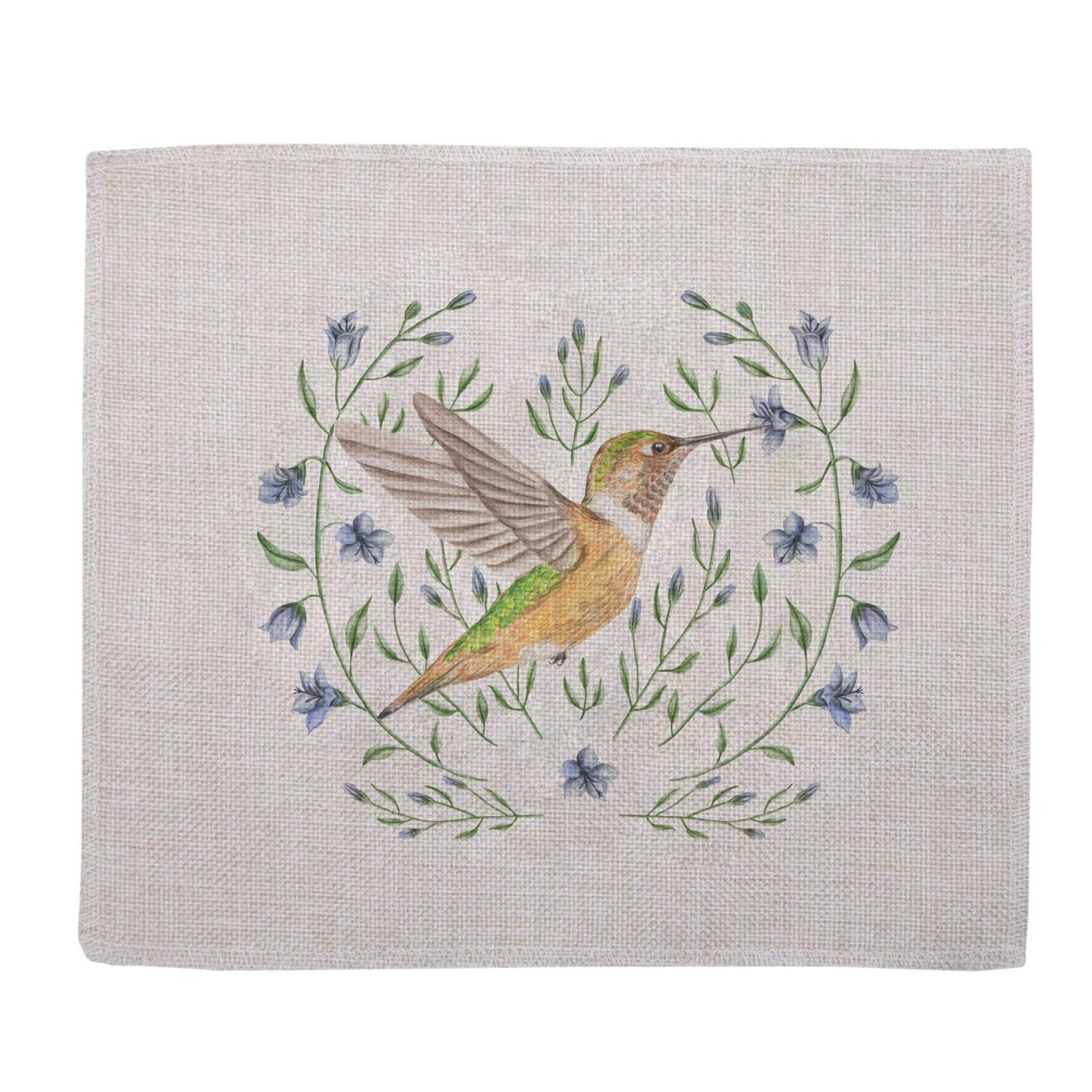 Rufous Hummingbird Embroidery Kit, Beginner Embroidery, Stitch Sampler ...
