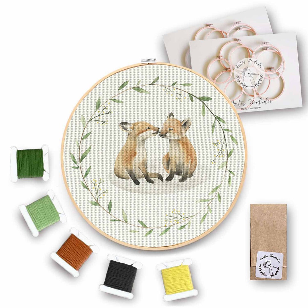 Patagonia Animals Embroidery Kit, Watercolor Illustration, Handmade ...