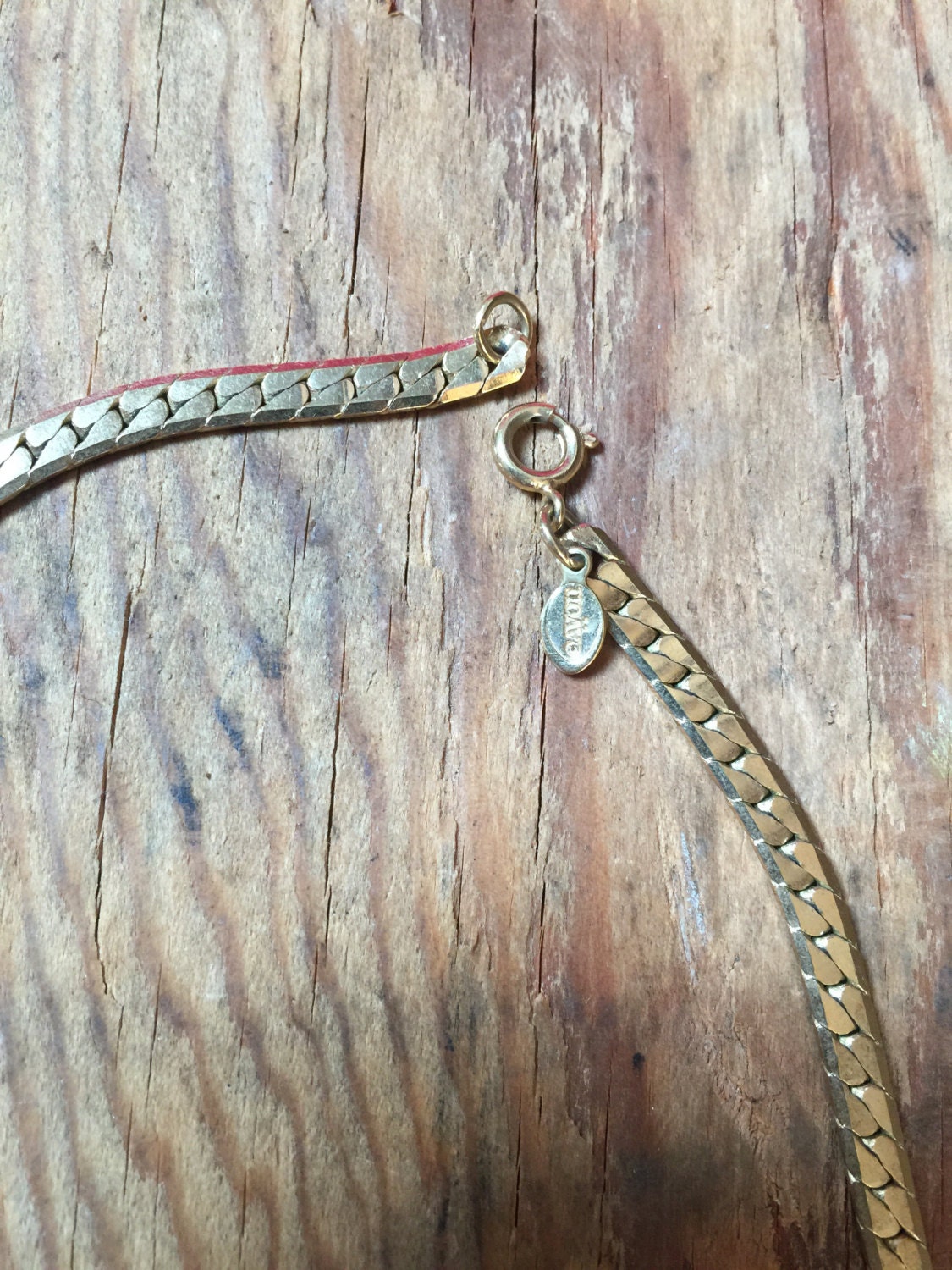 Vintage Avon Simple Gold Chain Necklace - Etsy