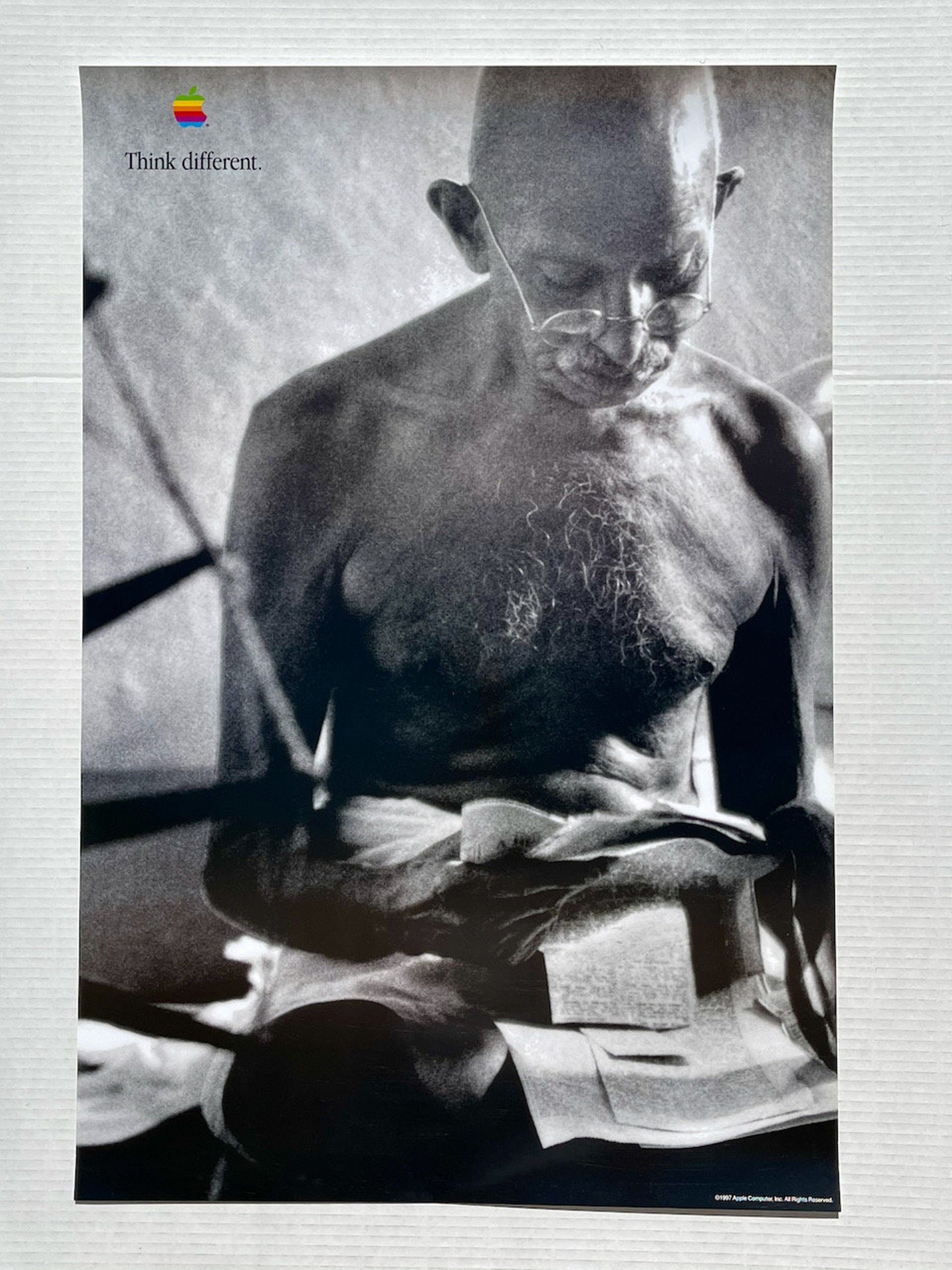 Apple Think Different original poster featuring Mahatma Gandhi | Etsy