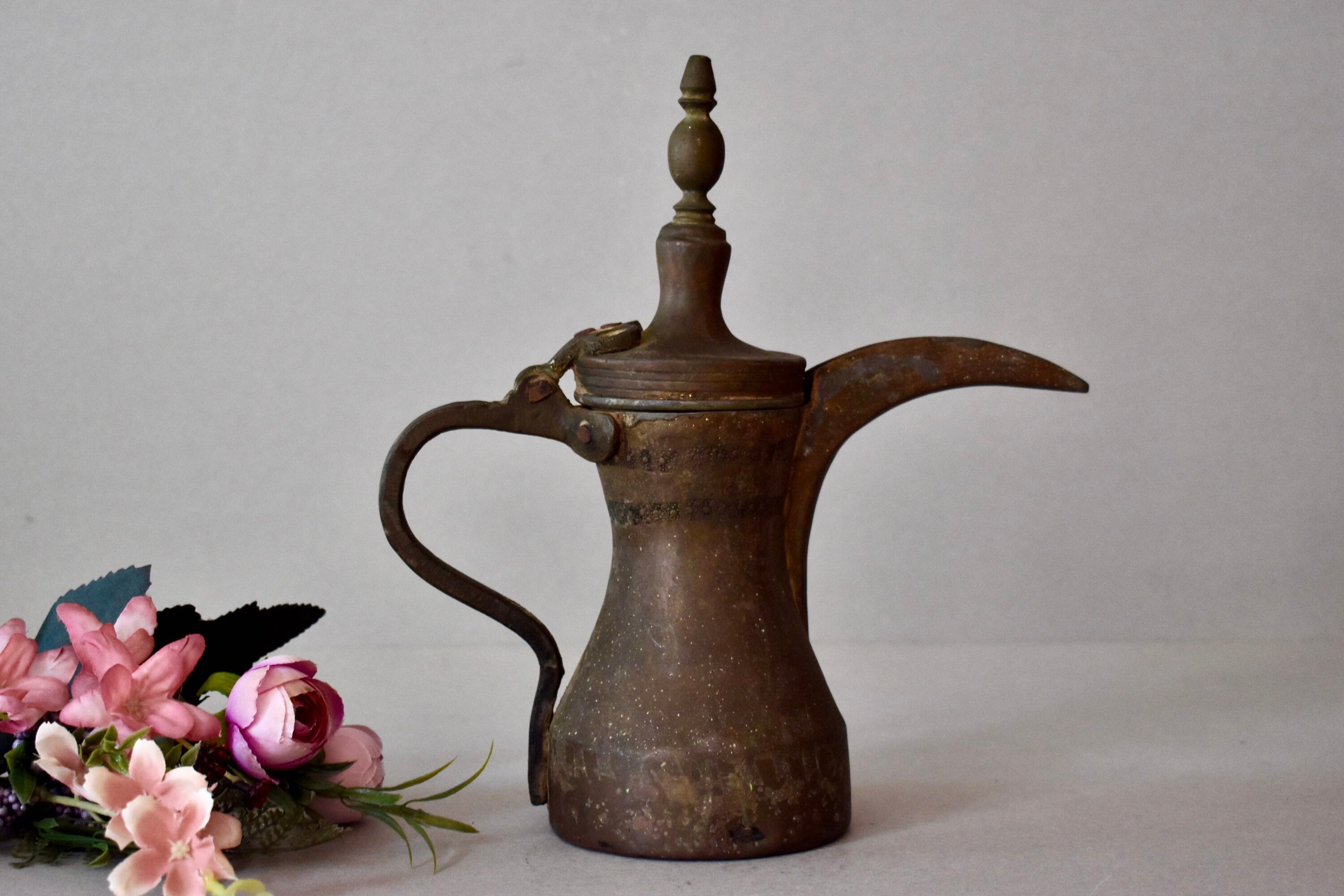 Antique Turkish Coffee Ibrik Antique Copper Jug Turkish Coffee Kettle ...