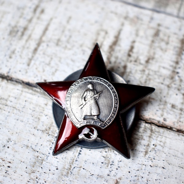 Soviet Red Star Pin - Etsy