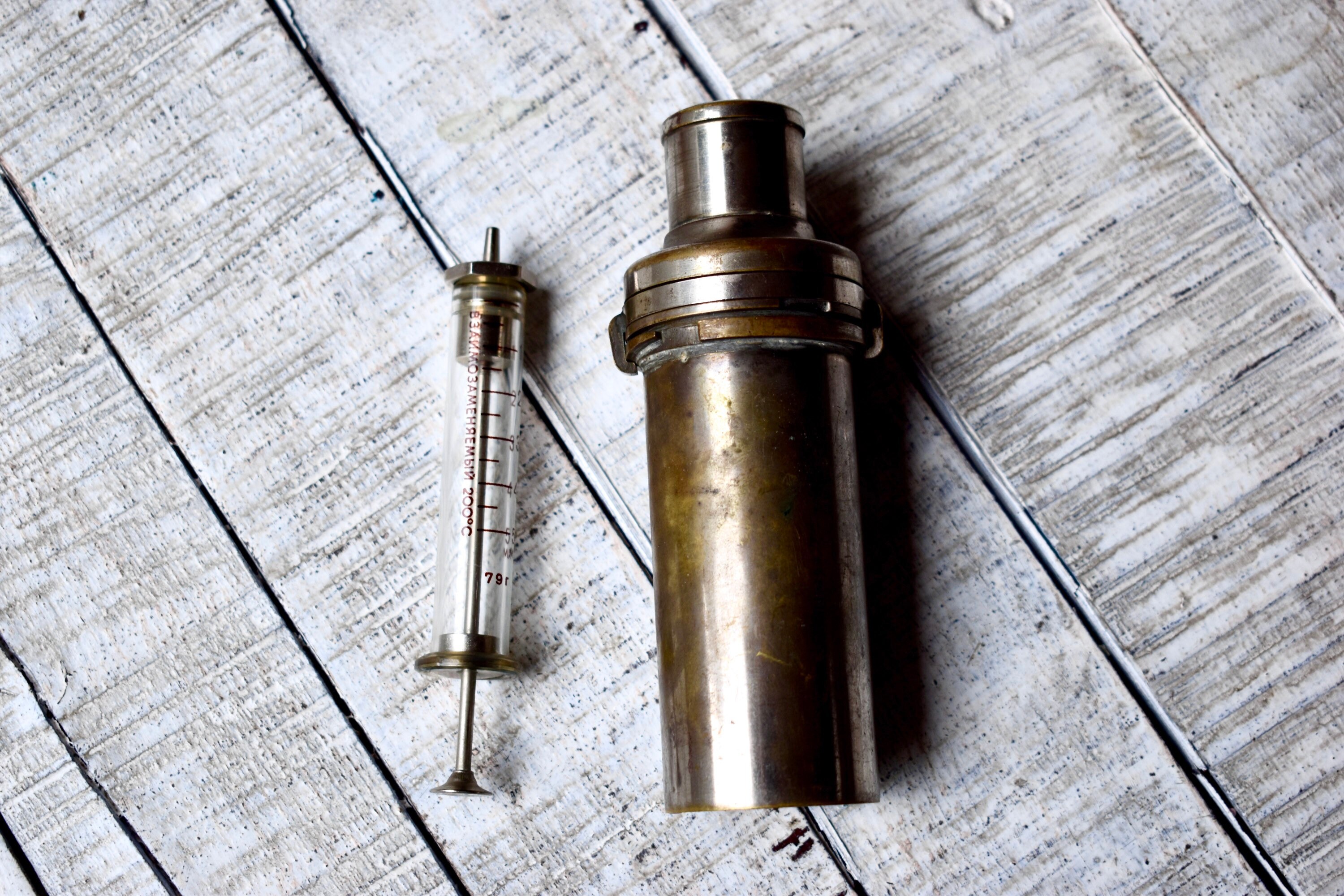 Vintage Military Portable Soviet Syringe and Needle Kit Medical ...