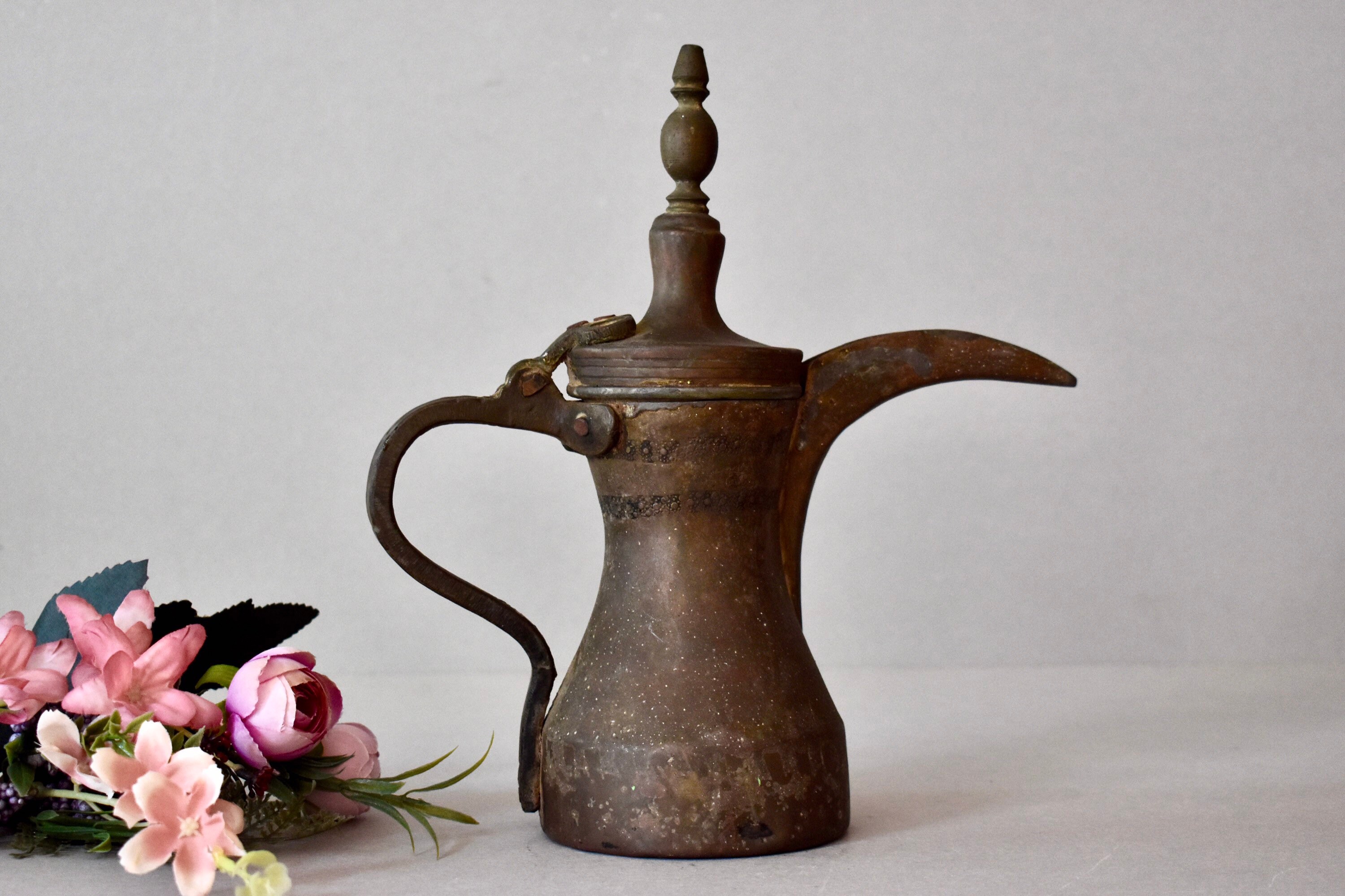 Antique Turkish Coffee Ibrik Antique Copper Jug Turkish Coffee Kettle ...