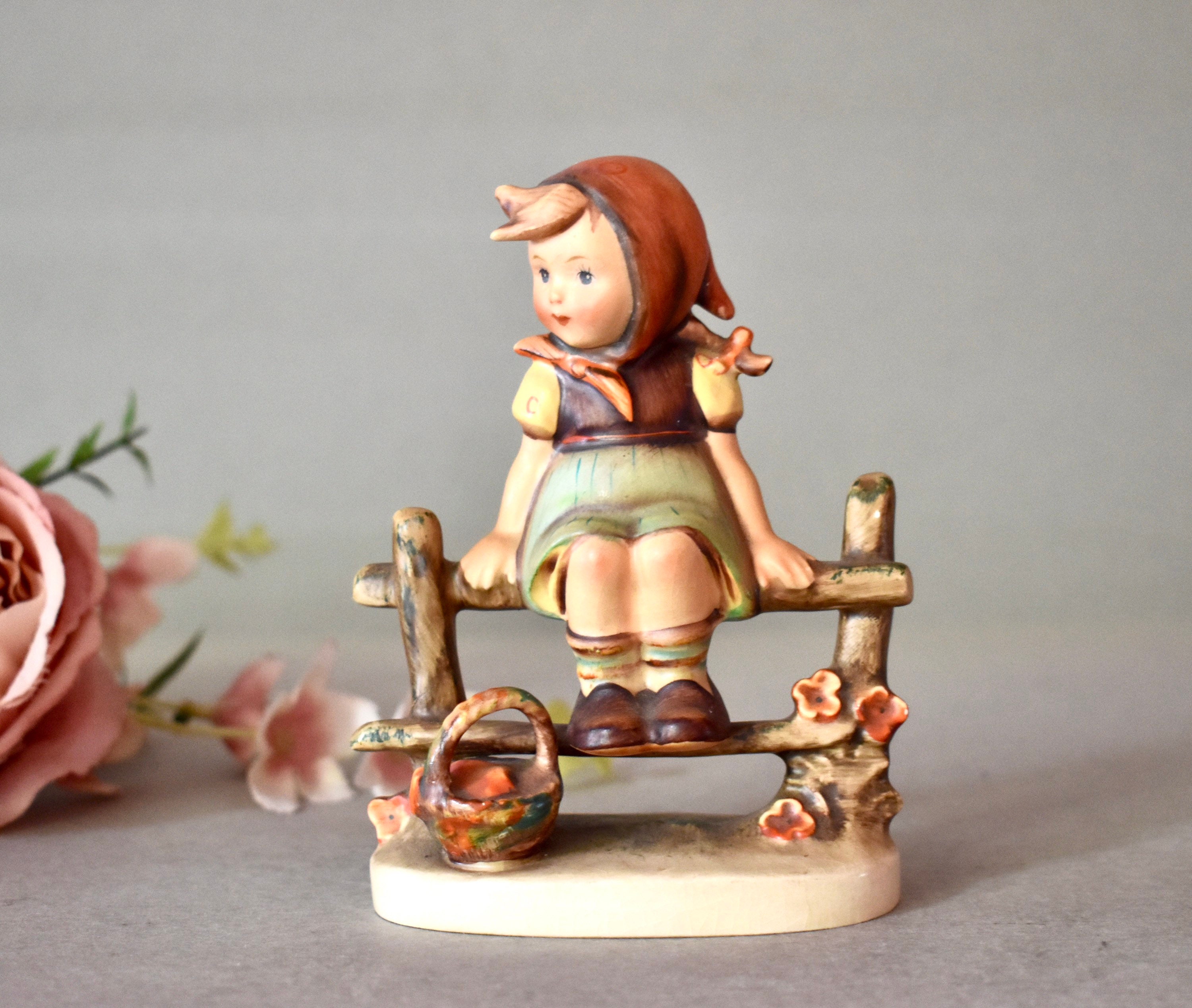 Vintage Hummel Goebel Porcelain Figurine Just Resting Girl - Etsy