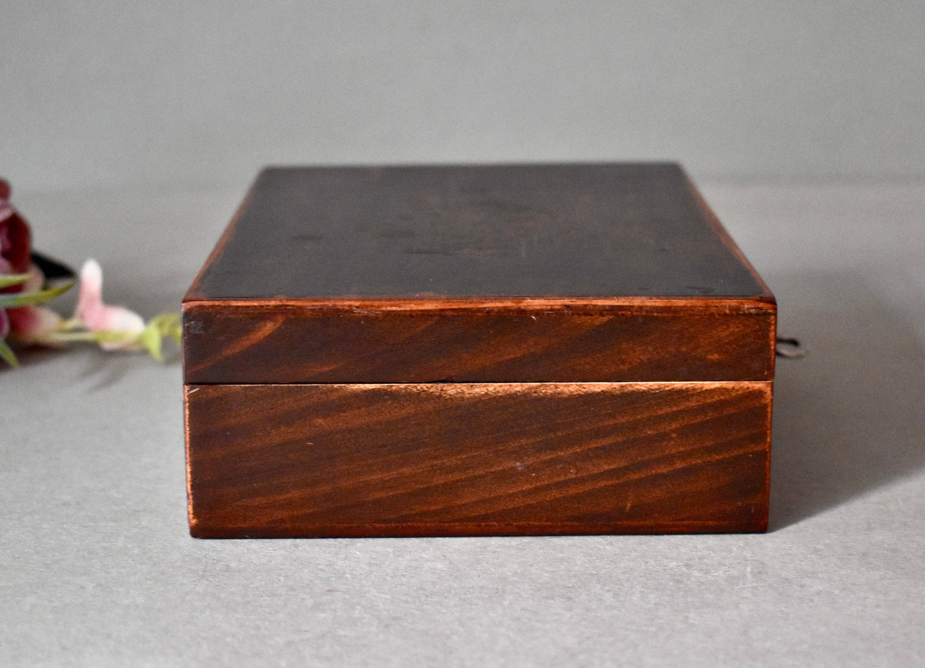 Vintage Wooden Tobacco Box Cigarette Storage Box Retro Wooden - Etsy