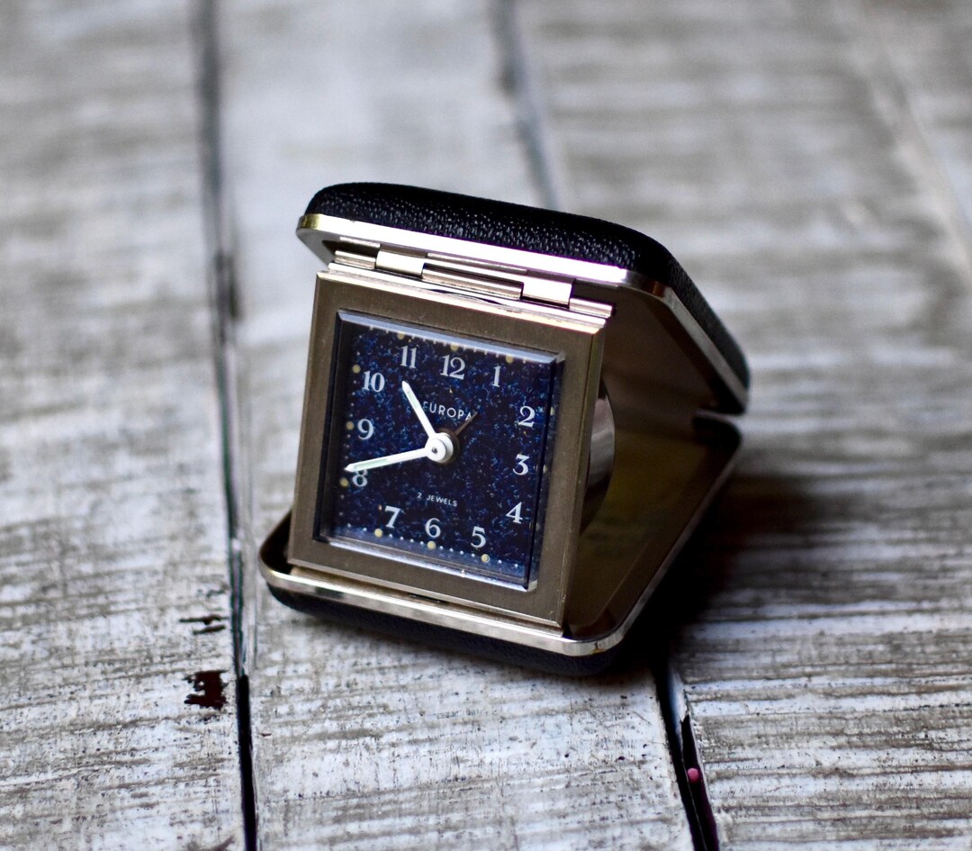 Vintage German Travel Clock - Europa Home Decor Vintage Decor Clock in ...