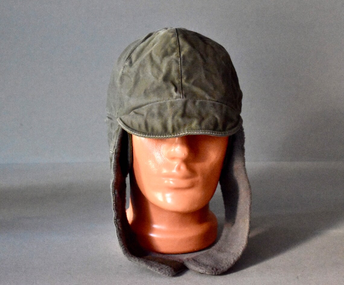 Vintage German Army Winter Hat Denim Polar Military Hat - Etsy