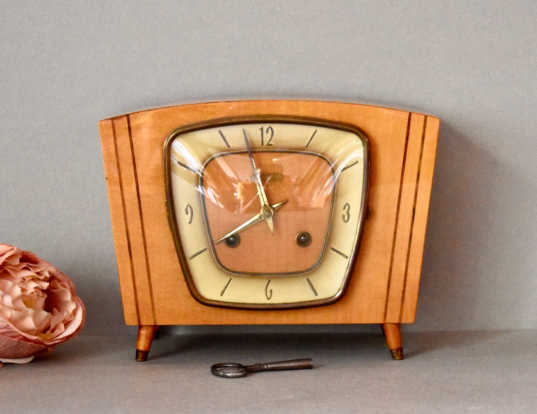 Vintage German Fireplace Clock Table Clock Home Decor Alarm Clock - Etsy