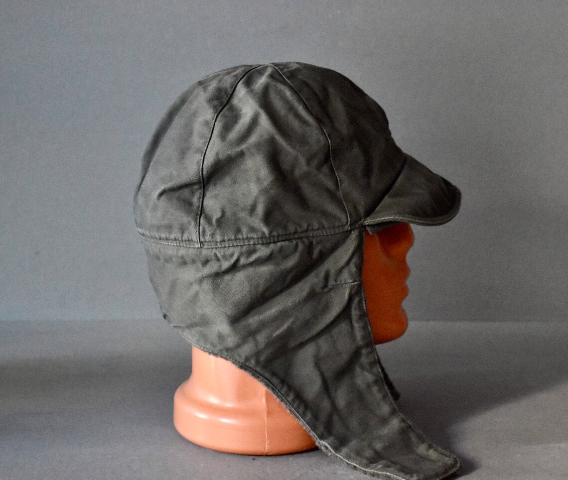 Vintage German Army Winter Hat Denim Polar Military Hat - Etsy