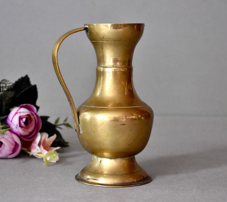 Vintage Messing Pitcher Home Decor Table Decor Rustic Bronze Jug - Etsy