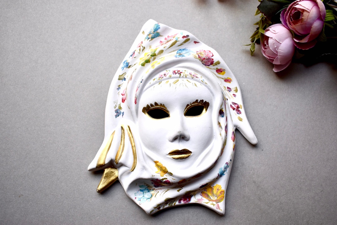 Vintage Venetian Style Gypsum Mask Wall Decor Wall Handing Home Decor ...