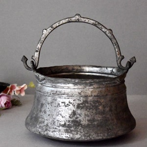 Antique Ethnographic Copper Pot Bulgarian Traditional Hand Hammered ...