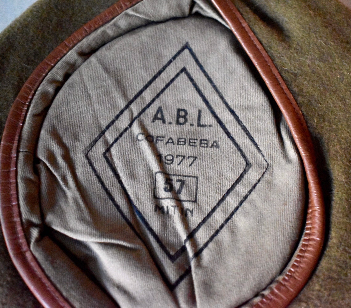 Vintage Belgium Army Barrett Hat A.B.L. Cofabeba Wool Military Hat - Etsy