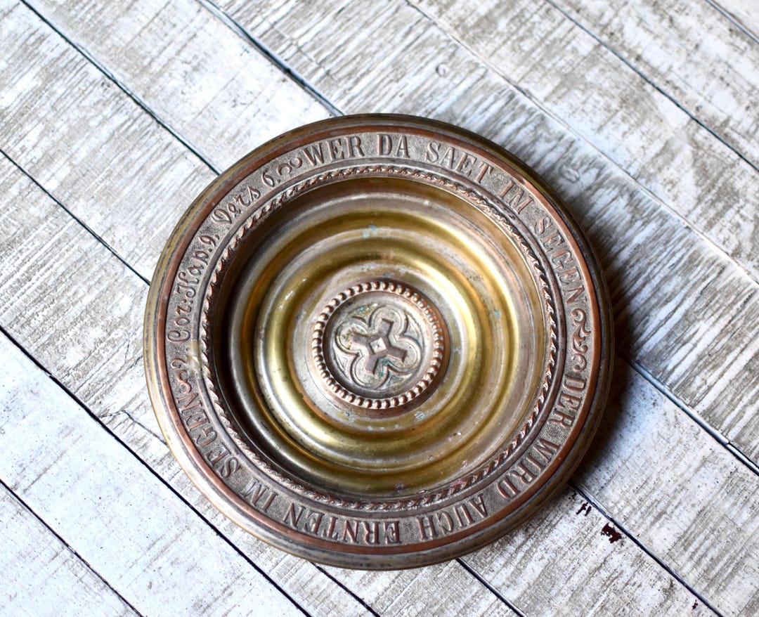 Antique Religion Church Copper Plate Ritual Christian Church Plate - Etsy