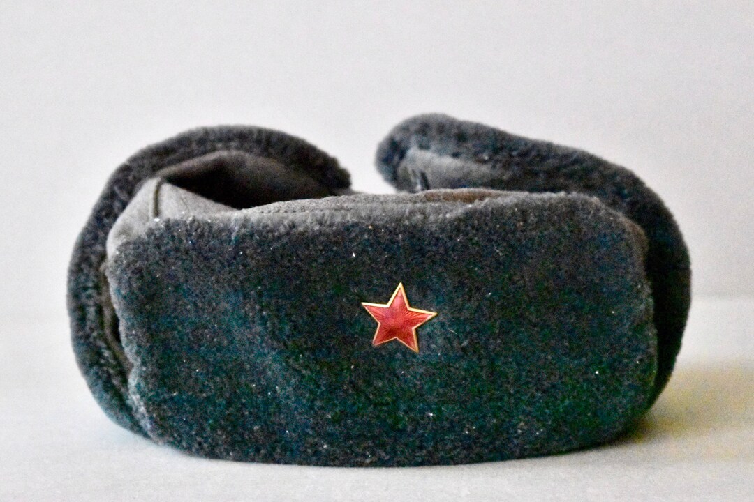 Vintage Soviet Military Hat Wool Hat Soviet Enameled Star Soviet Army ...