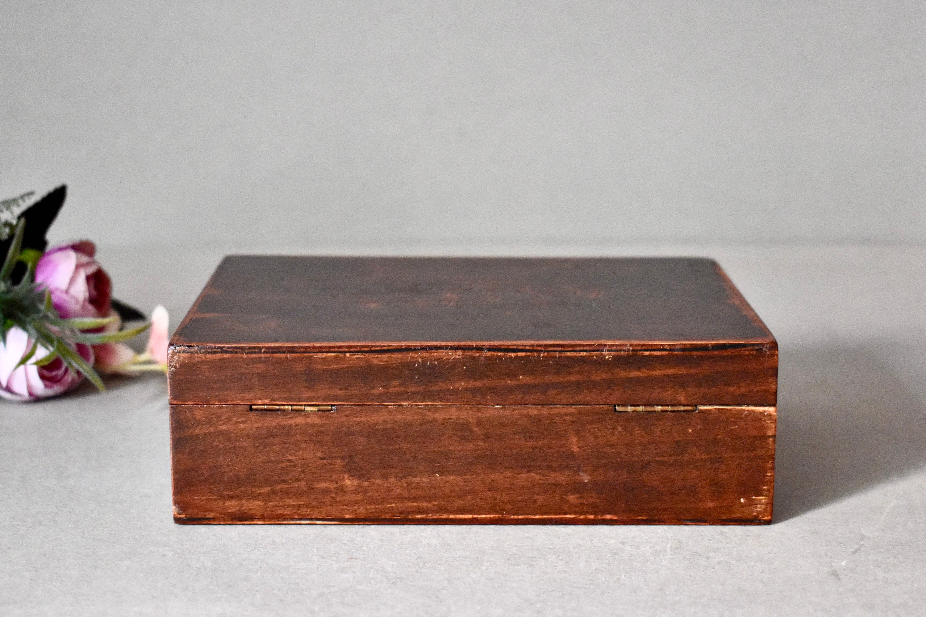 Vintage Wooden Tobacco Box Cigarette Storage Box Retro Wooden - Etsy