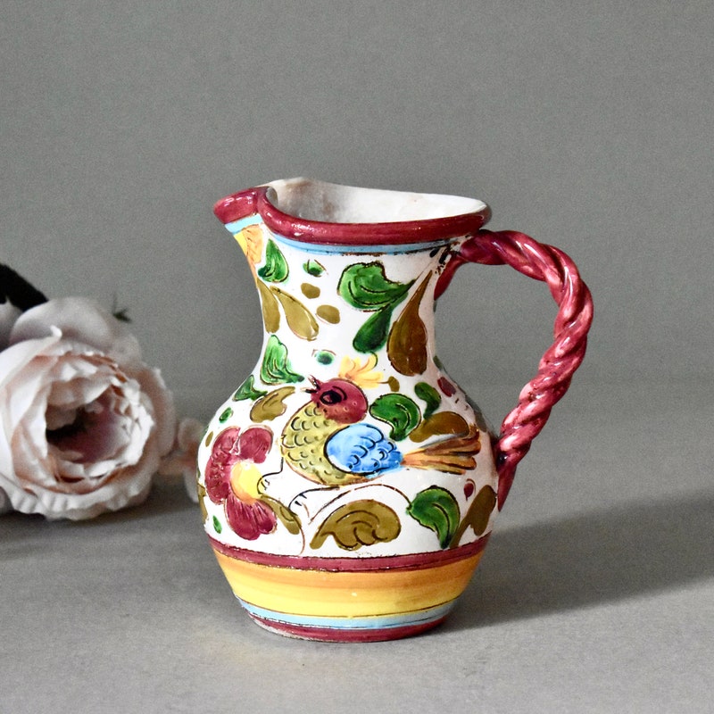 Italy Pitcher Vintage Ceramic - Etsy