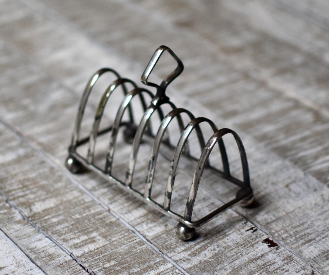 Antique Silver Plated Toast Rack Serving Utensils Home Decor Toast ...