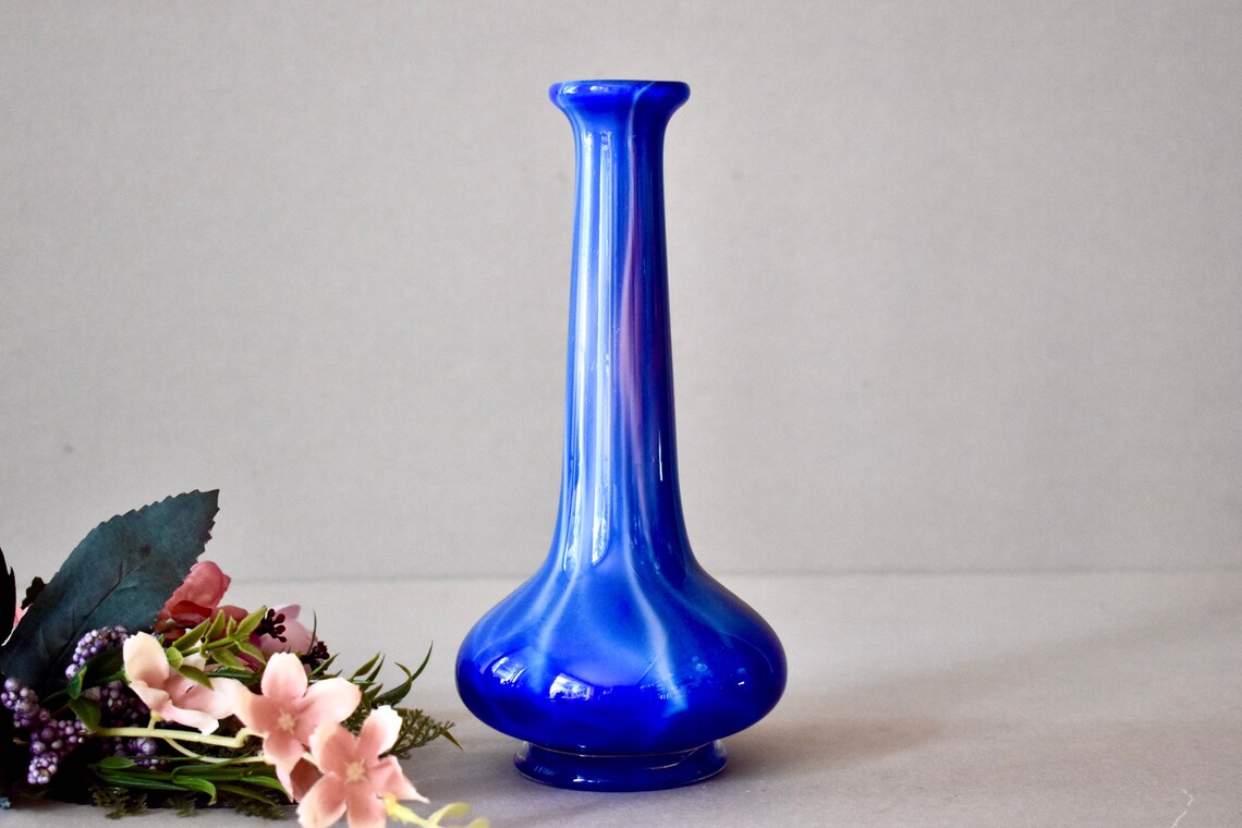 Vintage Vases Colored Glass Vases Retro Decor Home Decor - Etsy