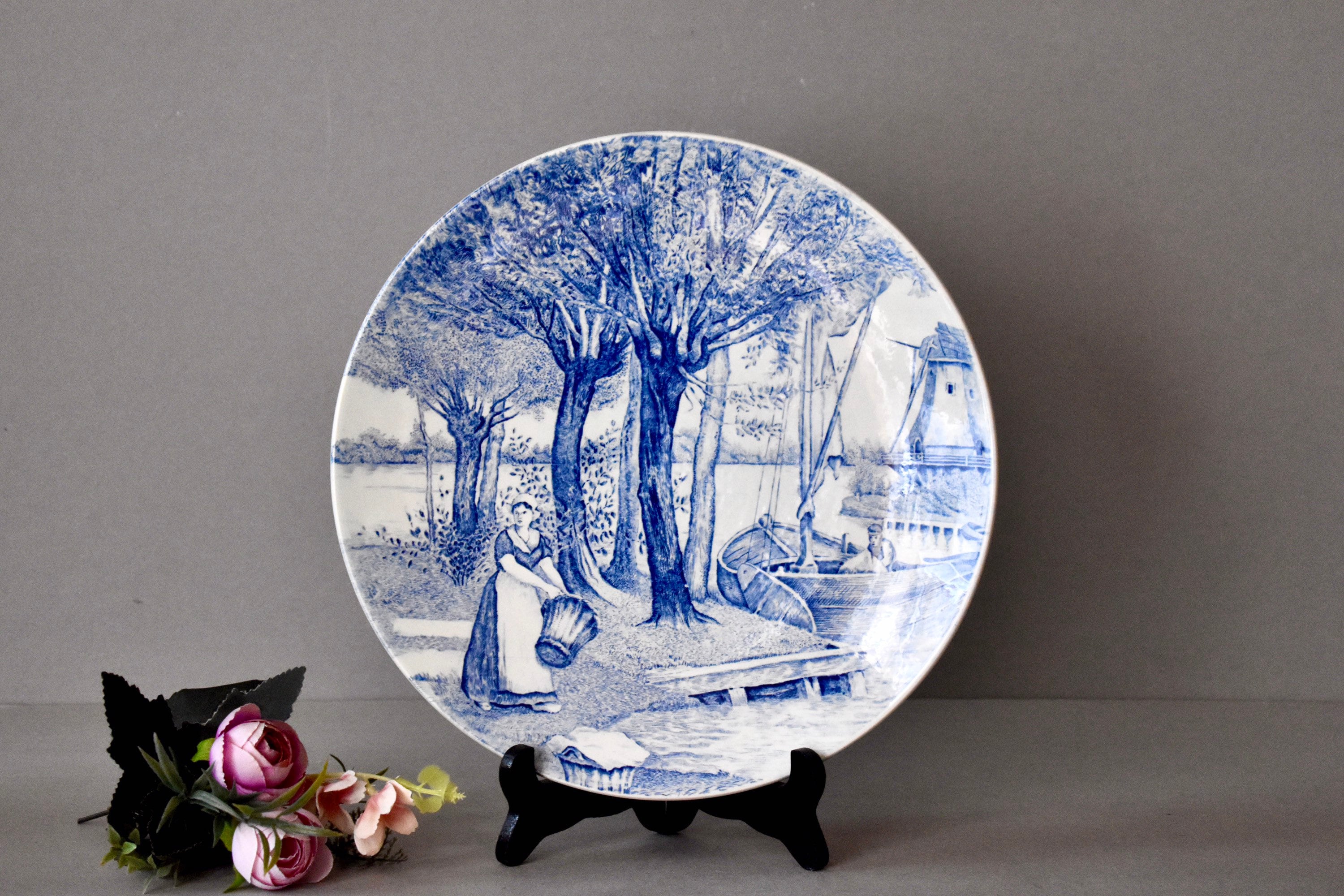 Holland Porcelain Plate Boch Delfts Home Decor Vintage Wall - Etsy