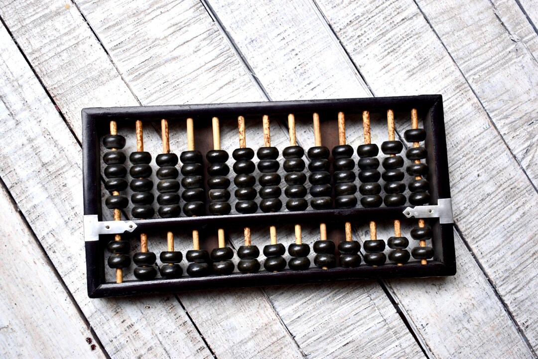 Vintage Chinese Wooden Abacus Real Wood Hand Made Abacus Education ...