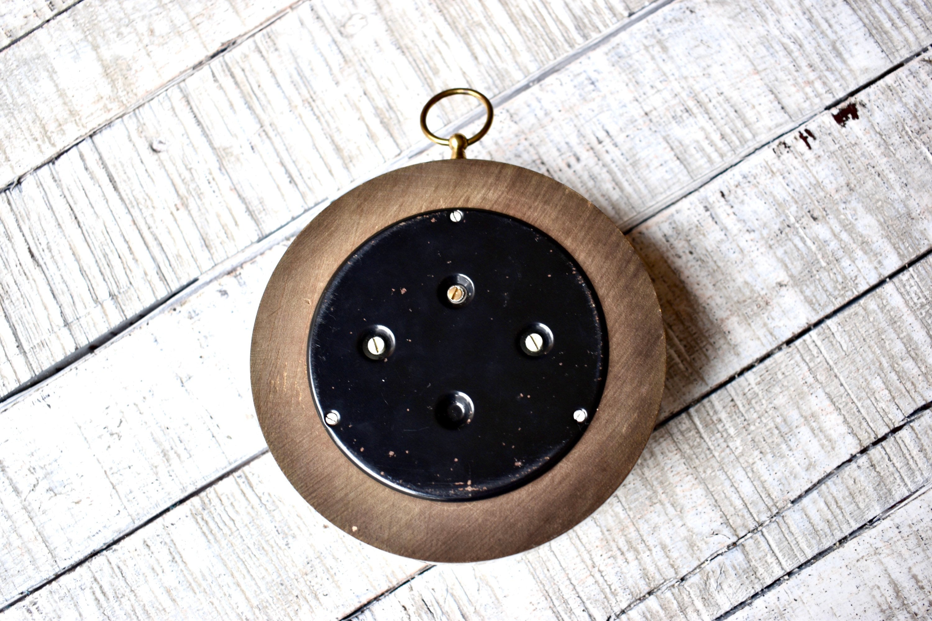 Antique Wooden Barometer Meteorological Station Collectable Gift ...