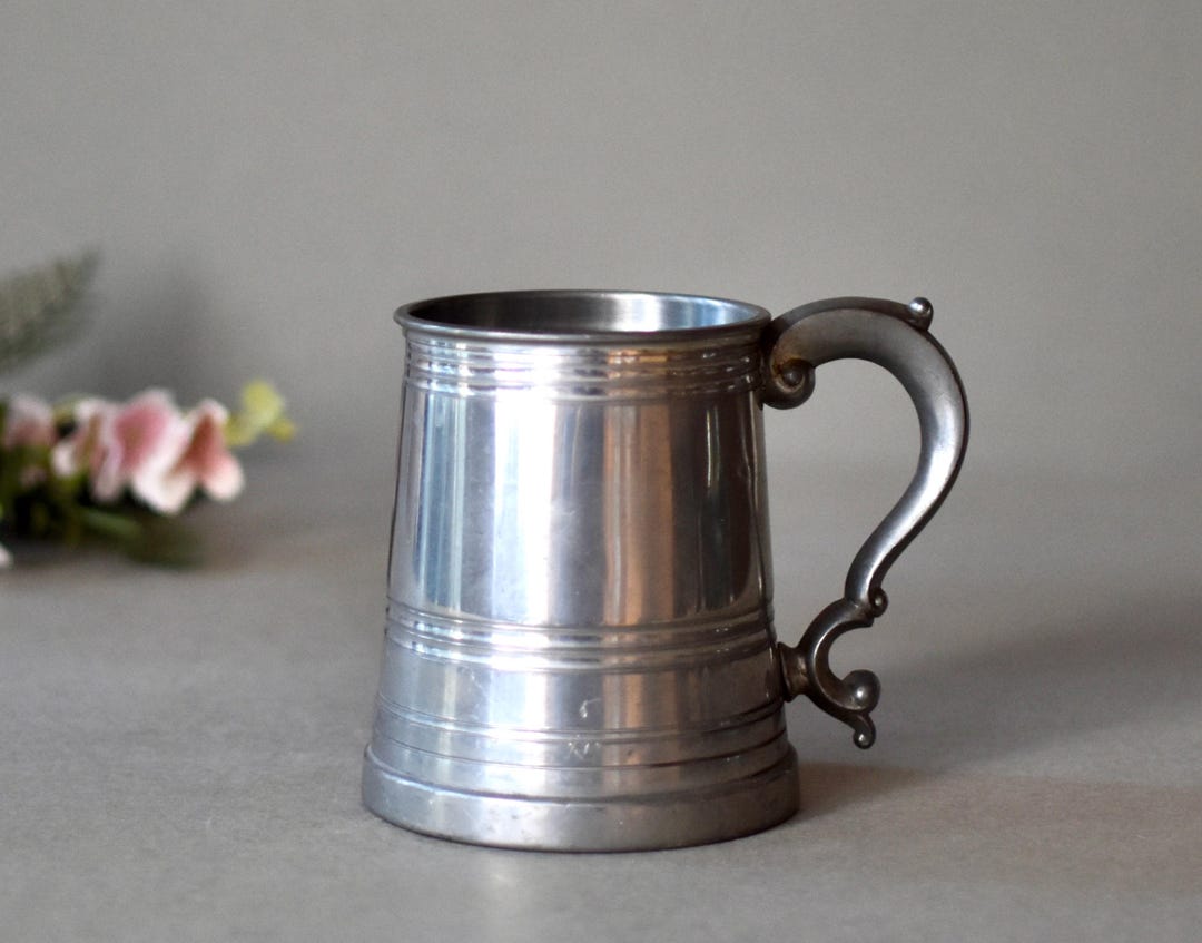 Vintage Pewter Mug Zinc Stein Retro Bar Decor Collectable English ...